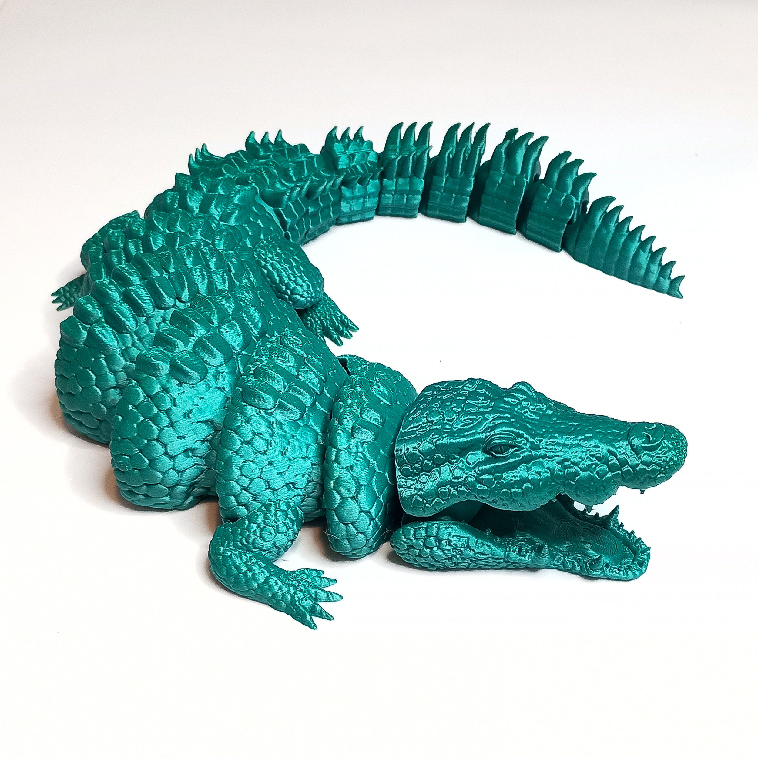 GIANT CROCODILE ARTICULATED 3D model 3D printable | CGTrader