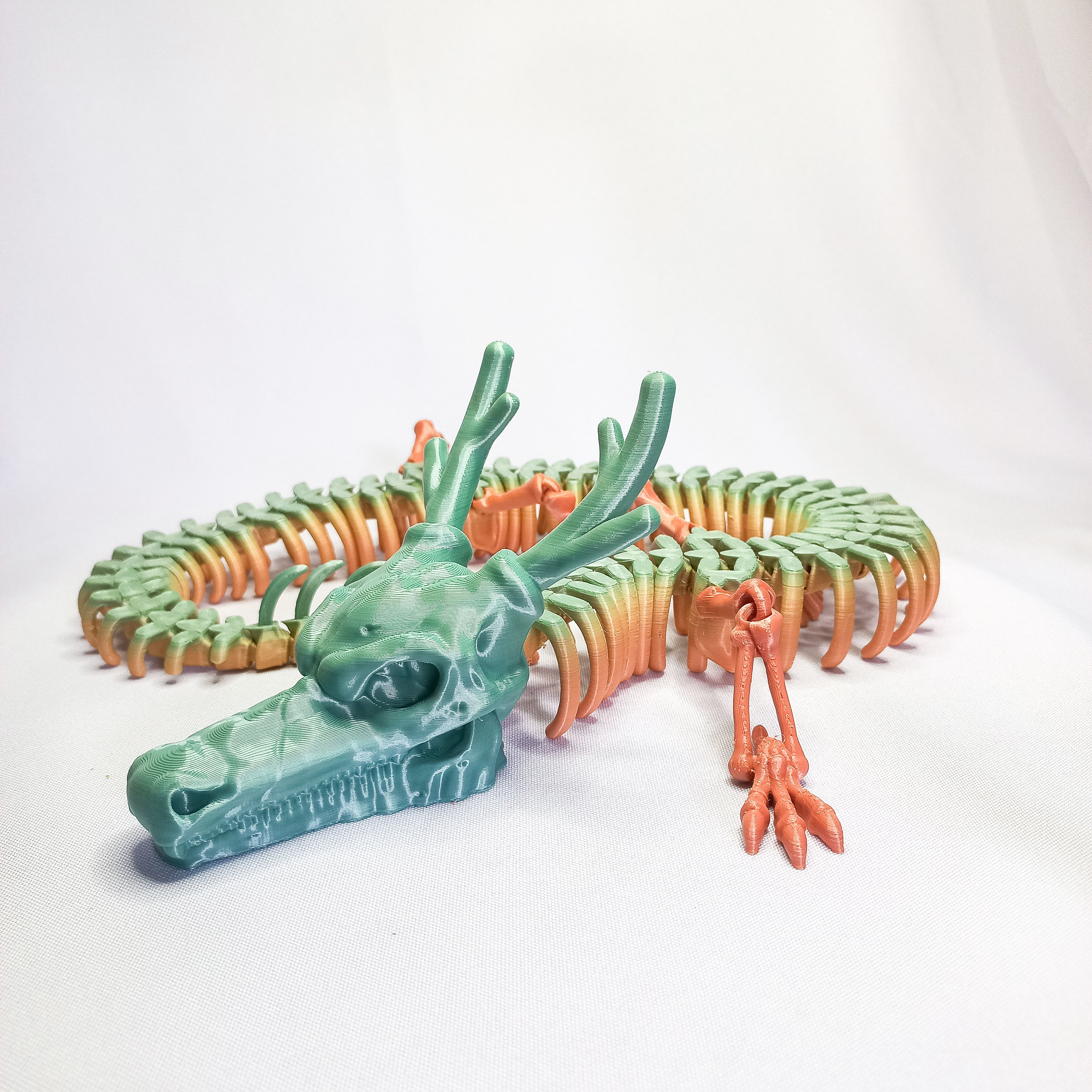 ARTICULATED SKELETON DRAGON 3D model 3D printable | CGTrader
