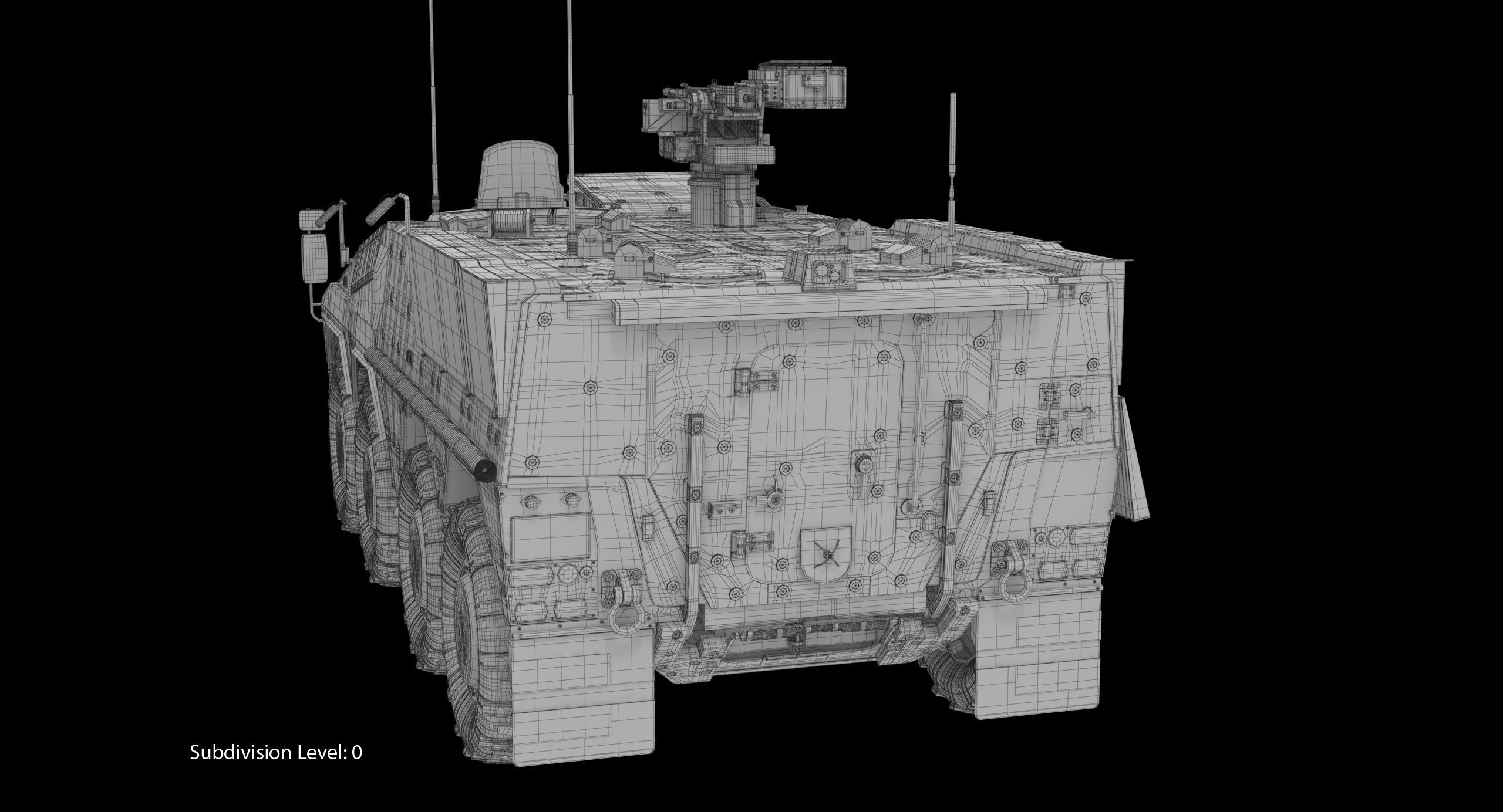 APC Boxer Desert Dirt 3D model | CGTrader