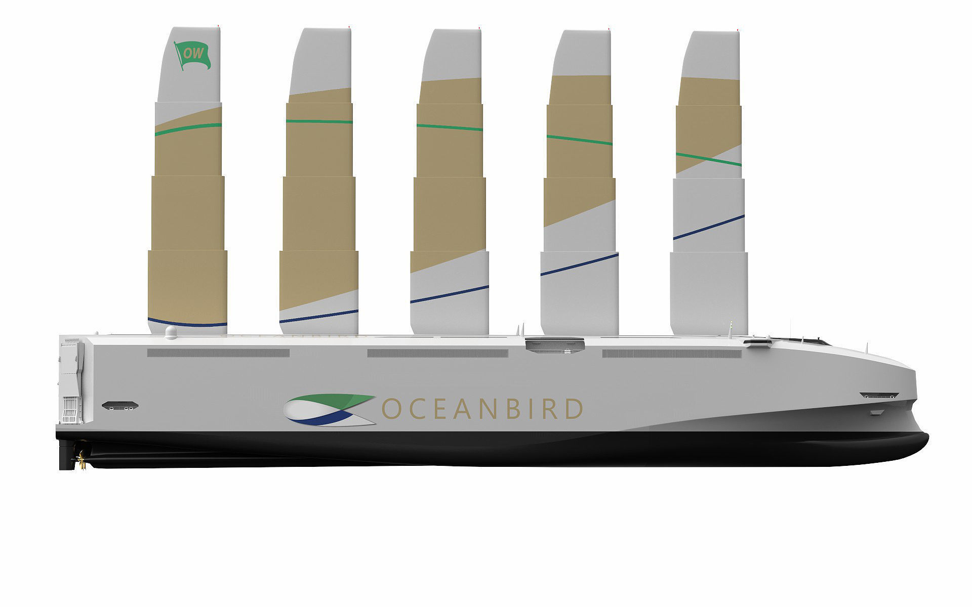 Oceanbird is a large wind-powered vessel 3D model | CGTrader