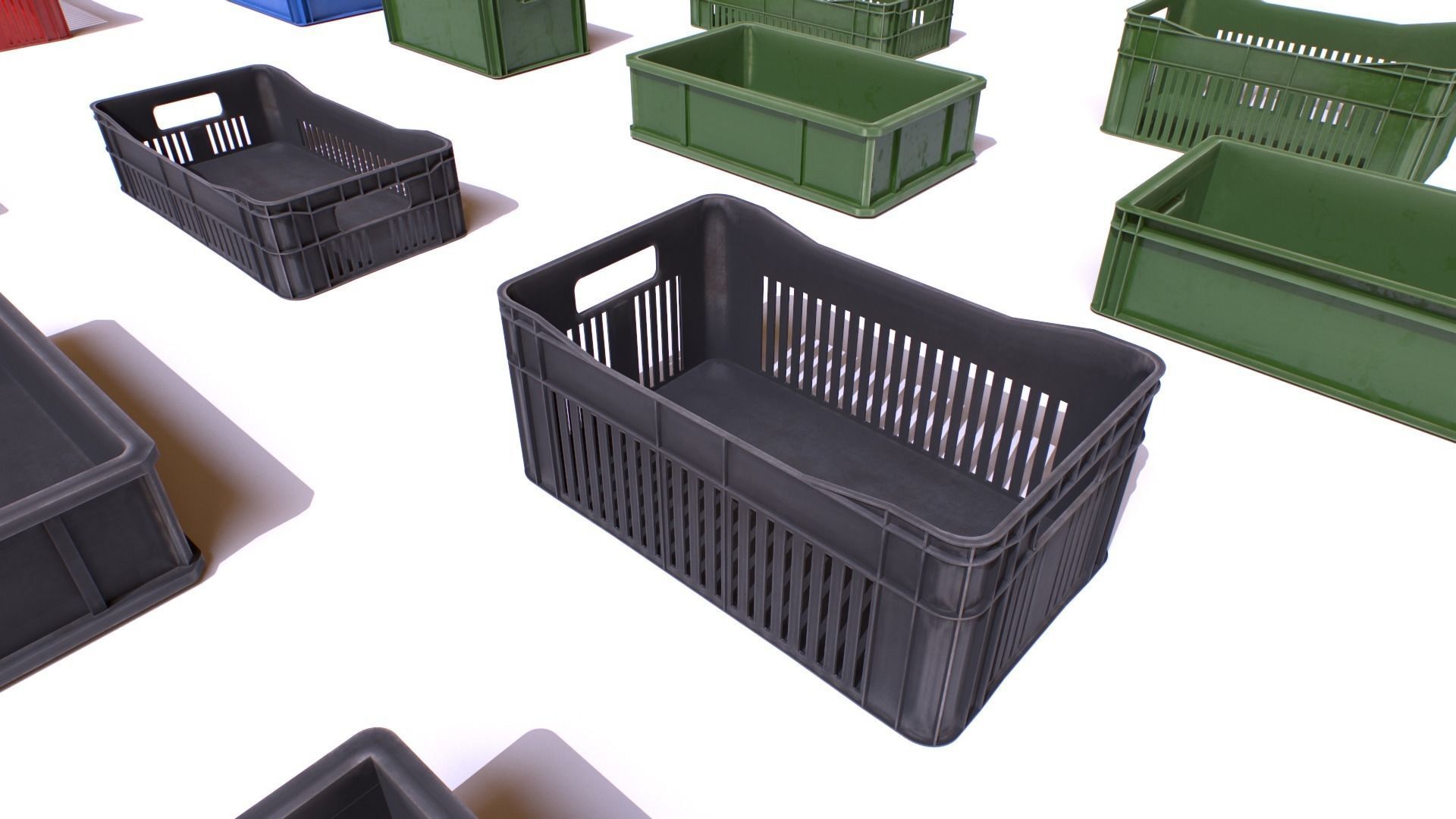 3D model Plastic Crates VR / AR / low-poly | CGTrader
