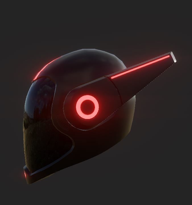 3D model futuristic helmet low poly VR / AR / low-poly | CGTrader