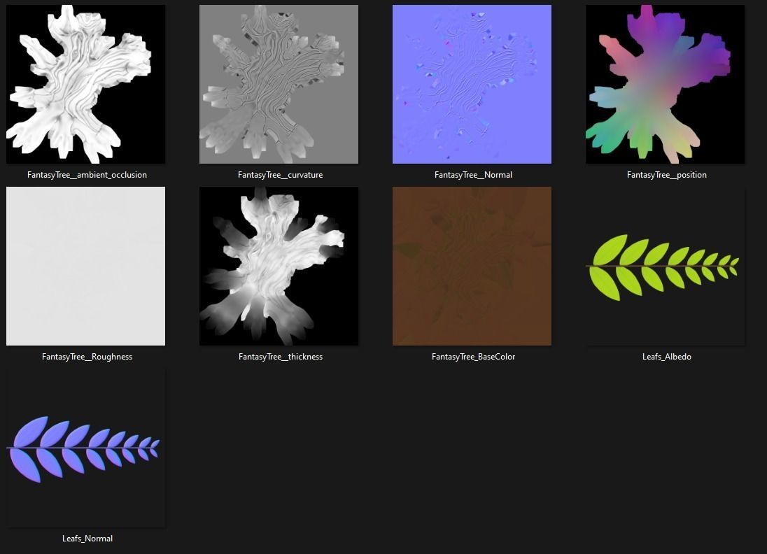 Stylized Fantasy Tree 3D model | CGTrader
