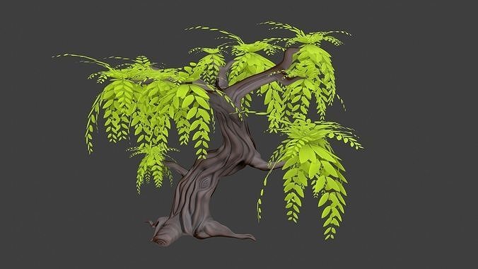 Stylized Fantasy Tree 3D model | CGTrader