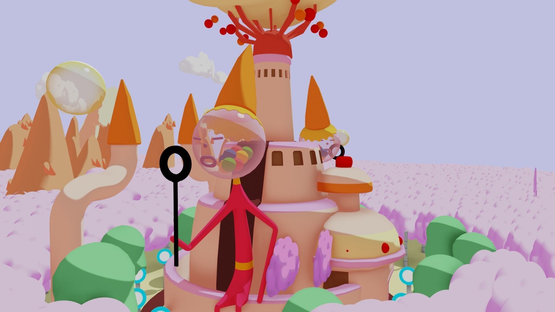 3D model Candy Kingdom VR / AR / low-poly | CGTrader
