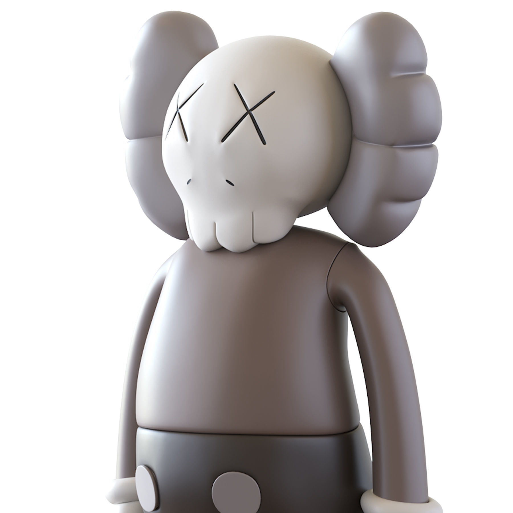 Kaws Four Foot Companion Brown 3D model | CGTrader