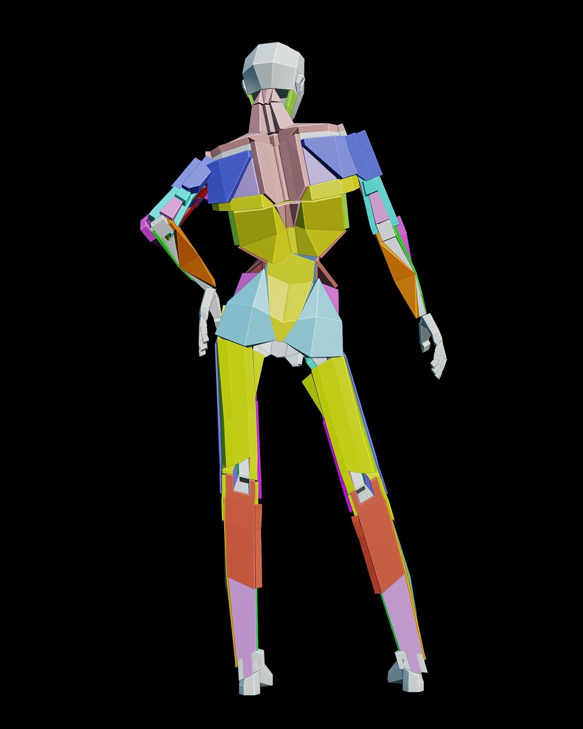 3D model Low Poly Human Anatomy Rigged VR / AR / low-poly | CGTrader