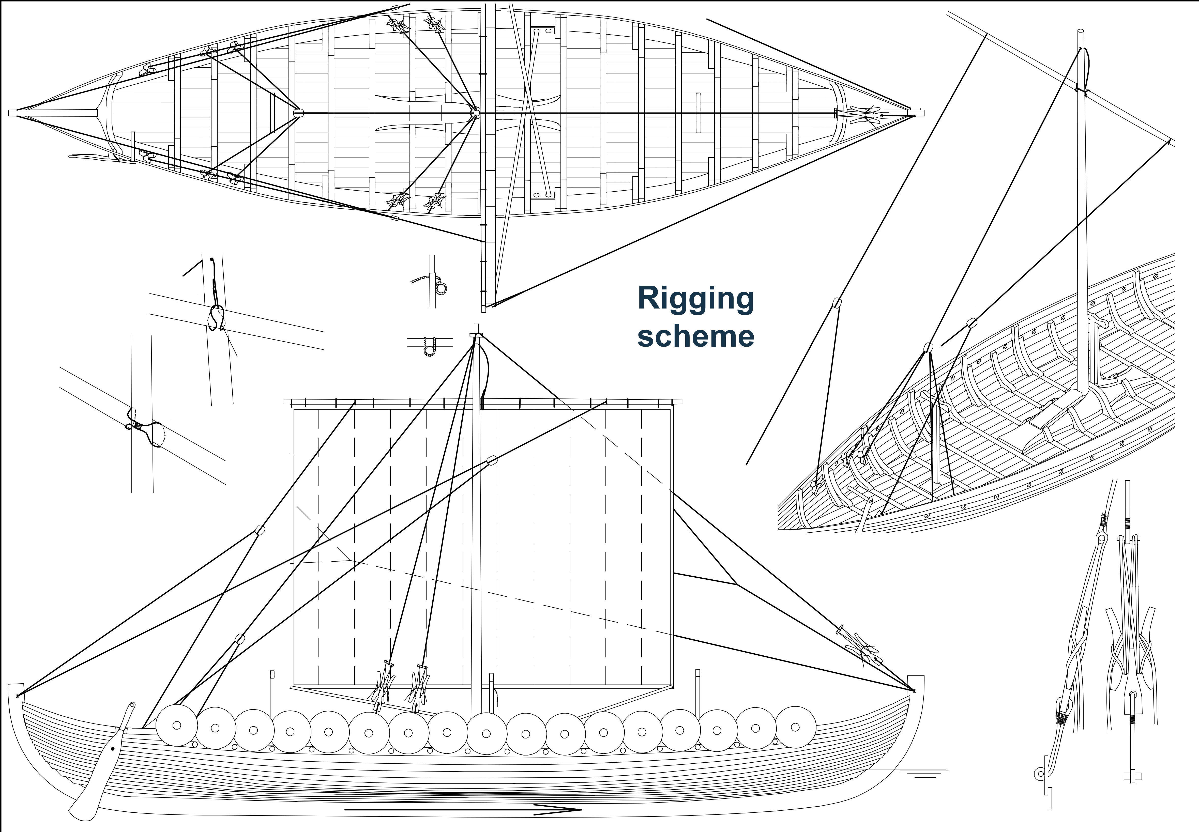 Drakkar Viking Ship print model 3D model 3D printable | CGTrader