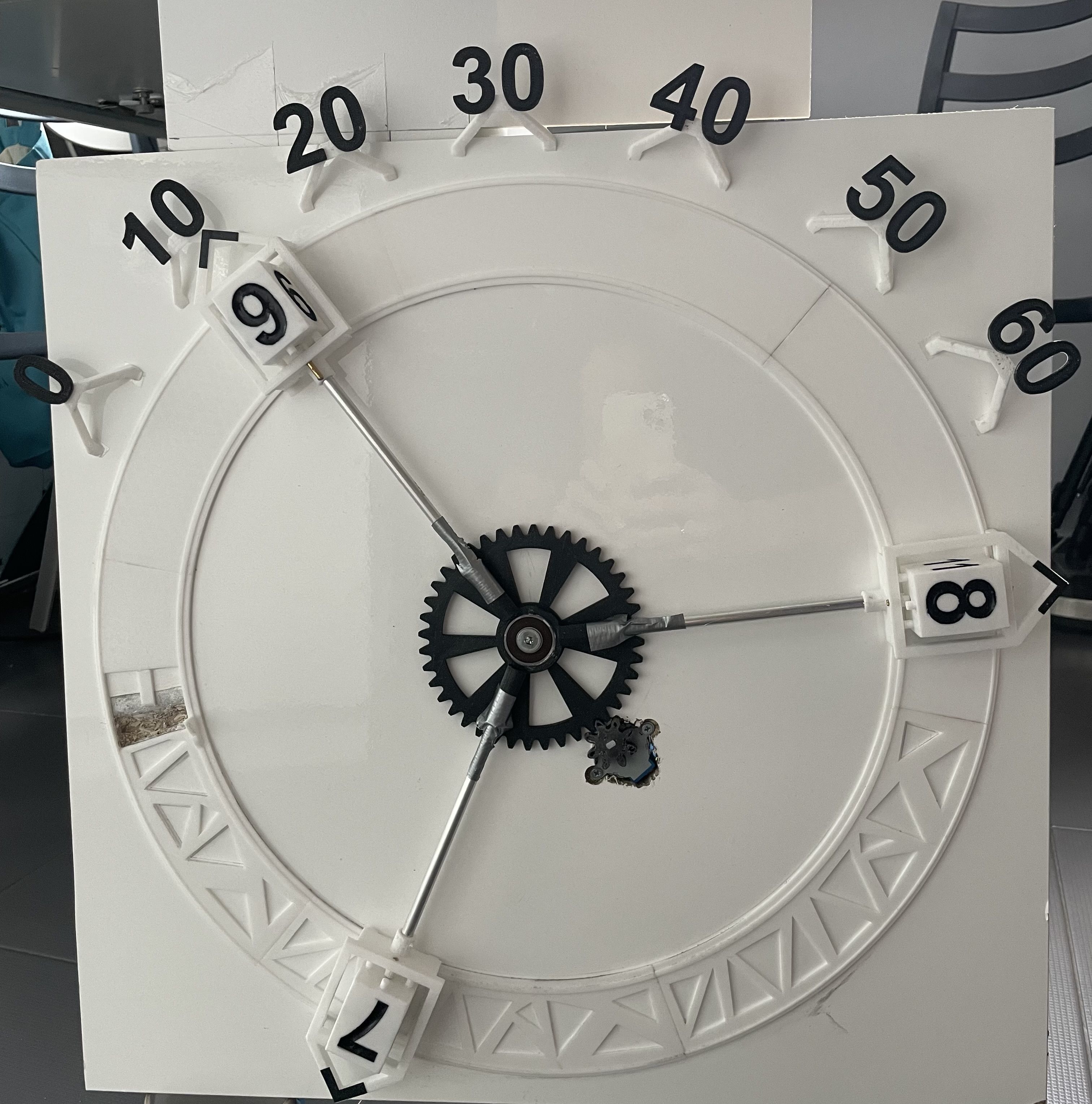 ROTATING HOURS CLOCK - EASY 3D model 3D printable | CGTrader
