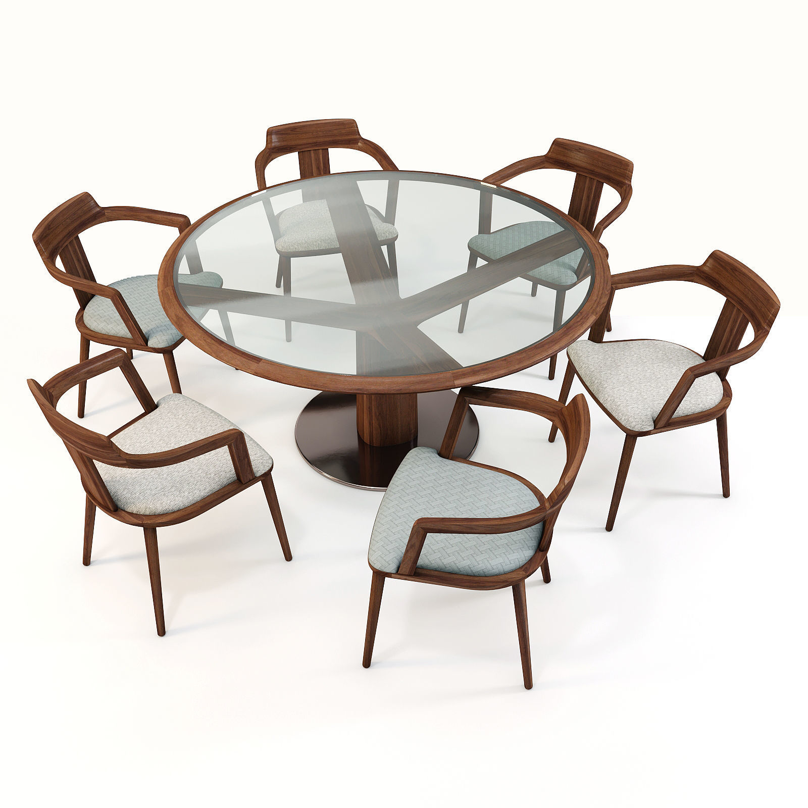 Porada Daining Set - Trunk - Table and Ella - Chair 3D model | CGTrader