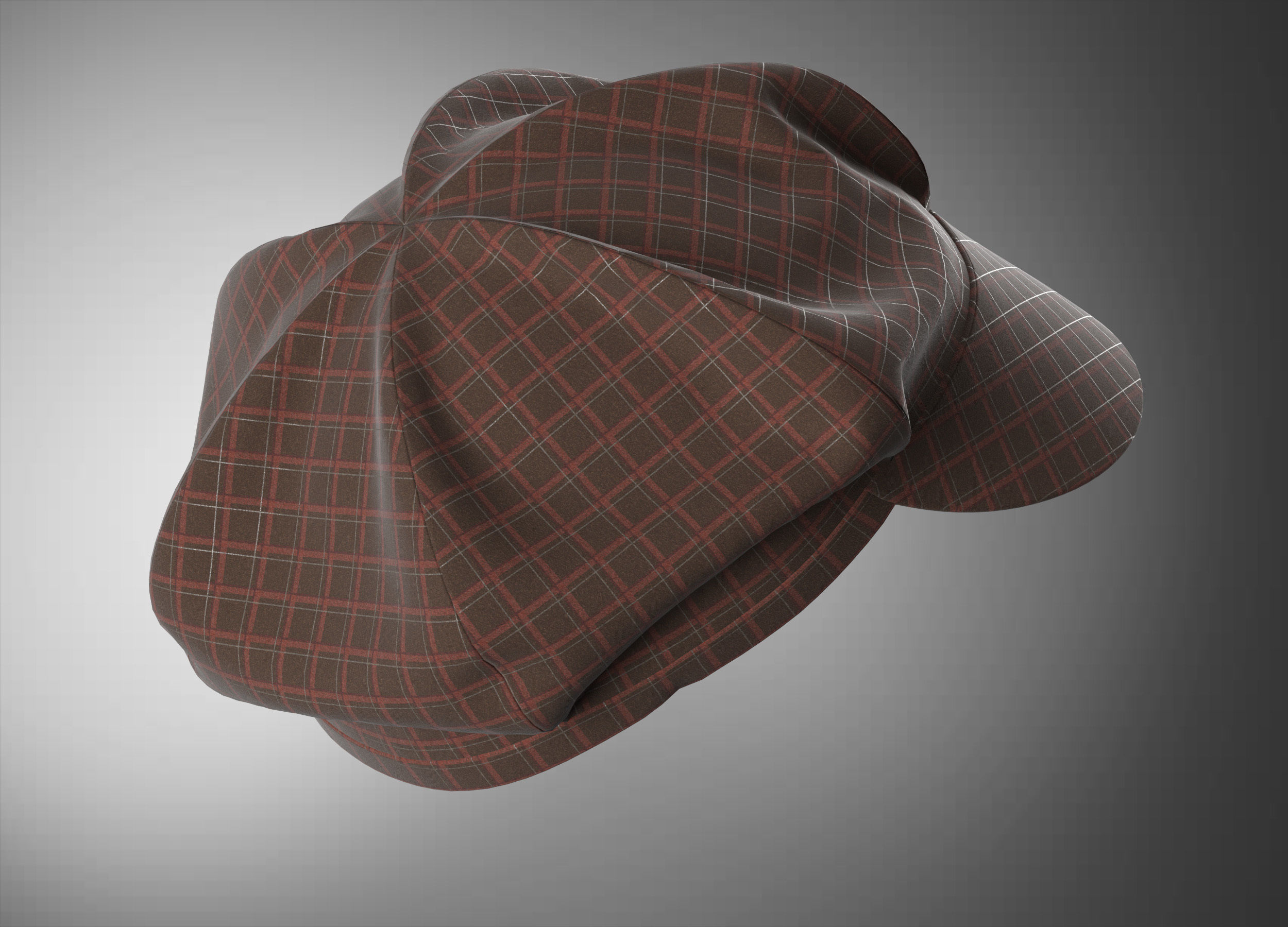 Newsboy hat 3D model | CGTrader