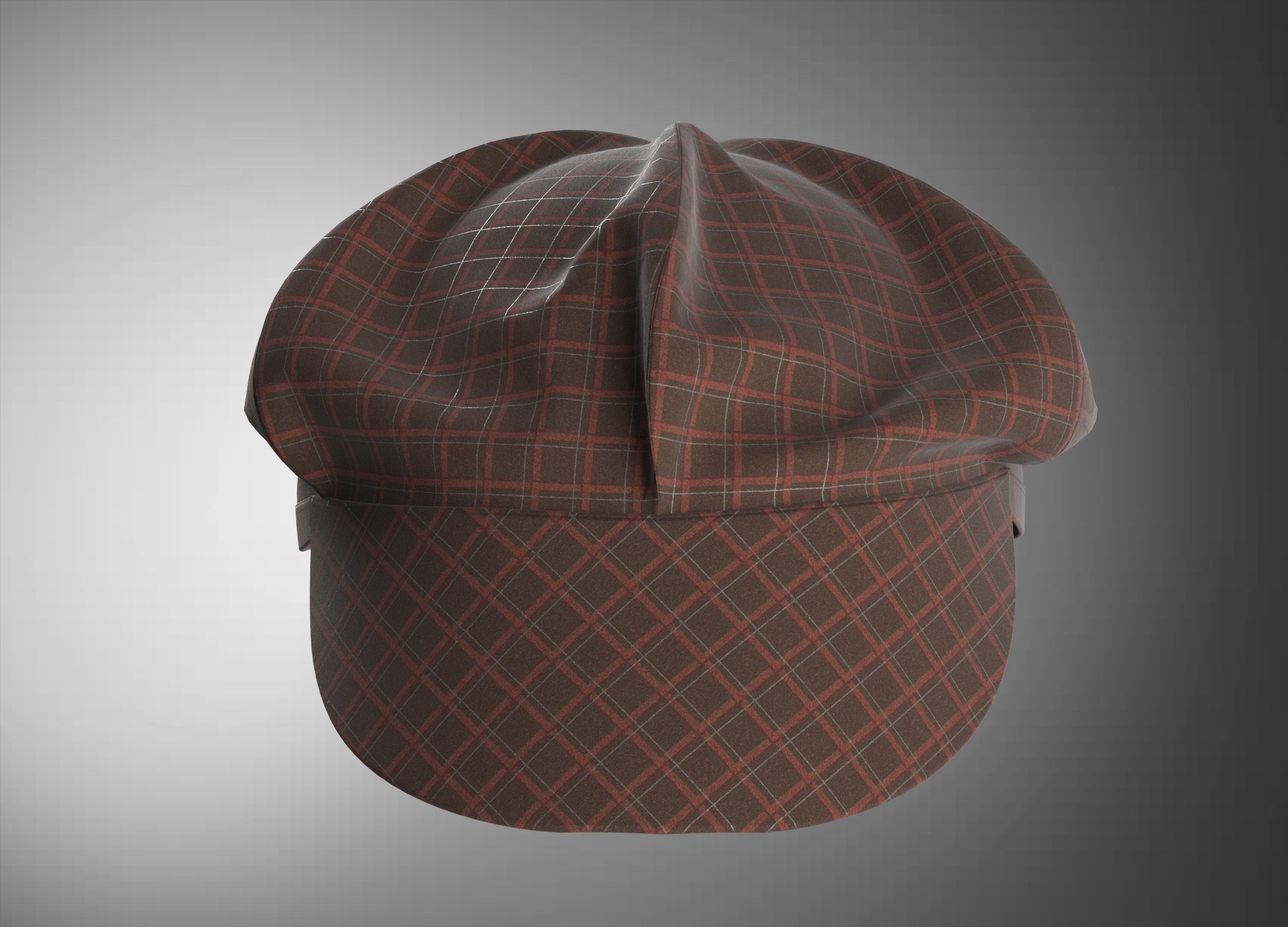 Newsboy hat 3D model | CGTrader