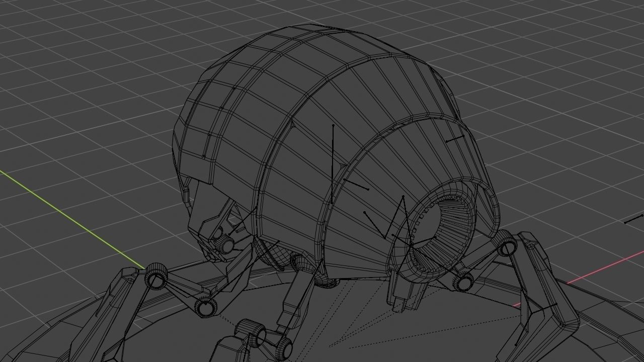 Spider robot rigged - animated character 3D model animated rigged ...