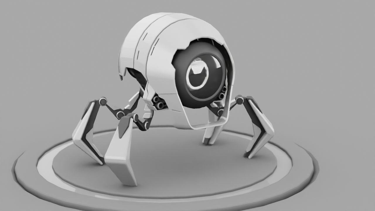 Spider robot rigged - animated character 3D model animated rigged ...