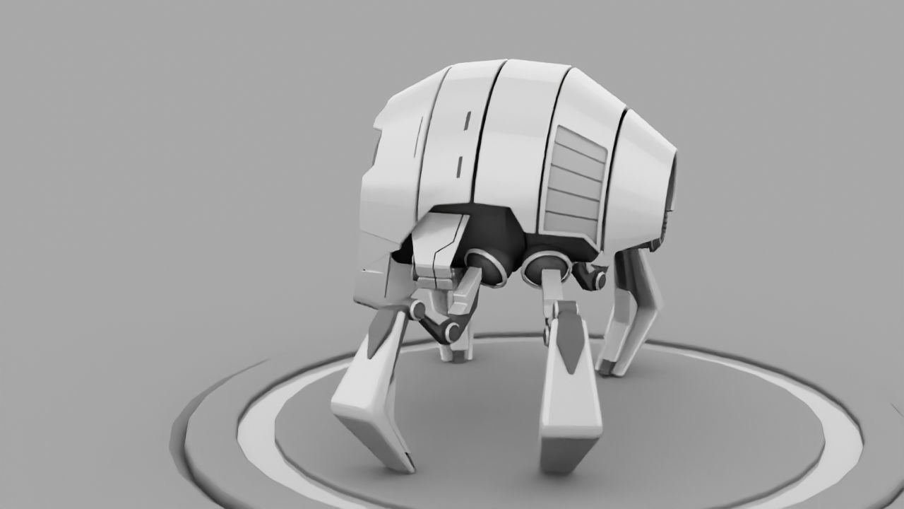 Spider robot rigged - animated character 3D model animated rigged ...