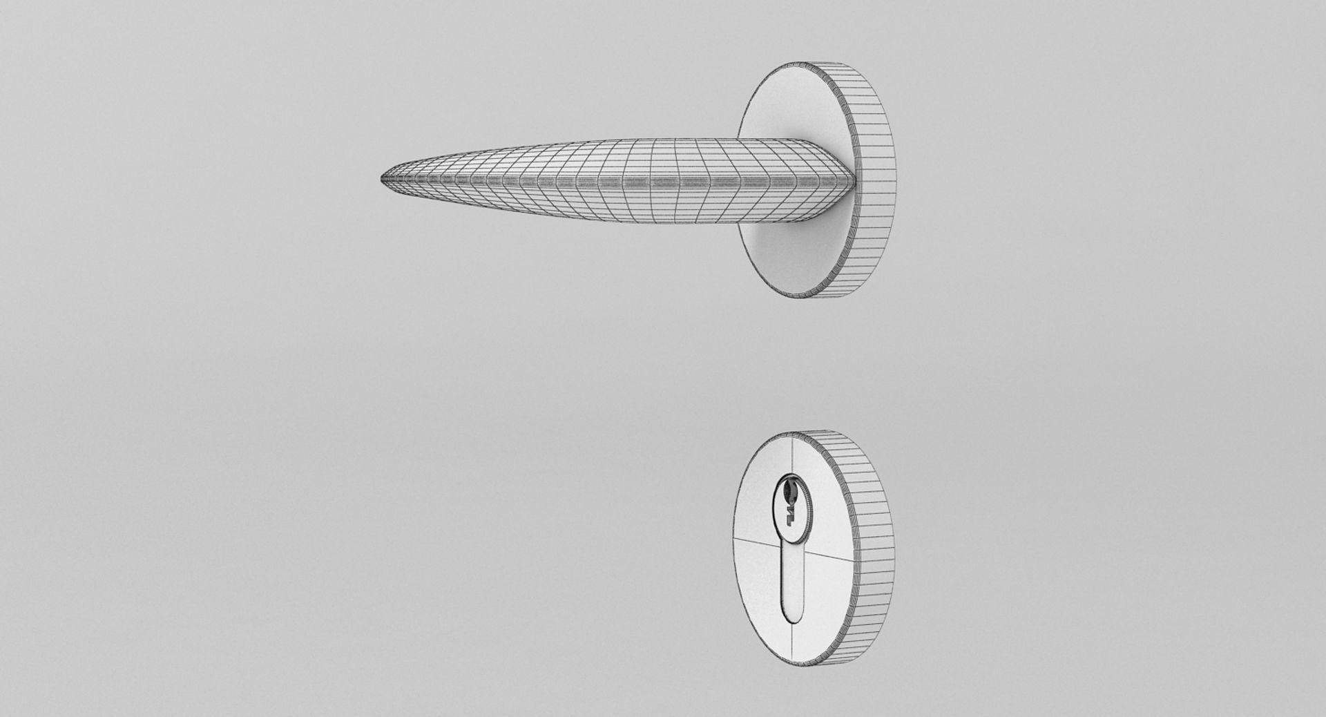 Door Lock And Handle 2 3D model | CGTrader