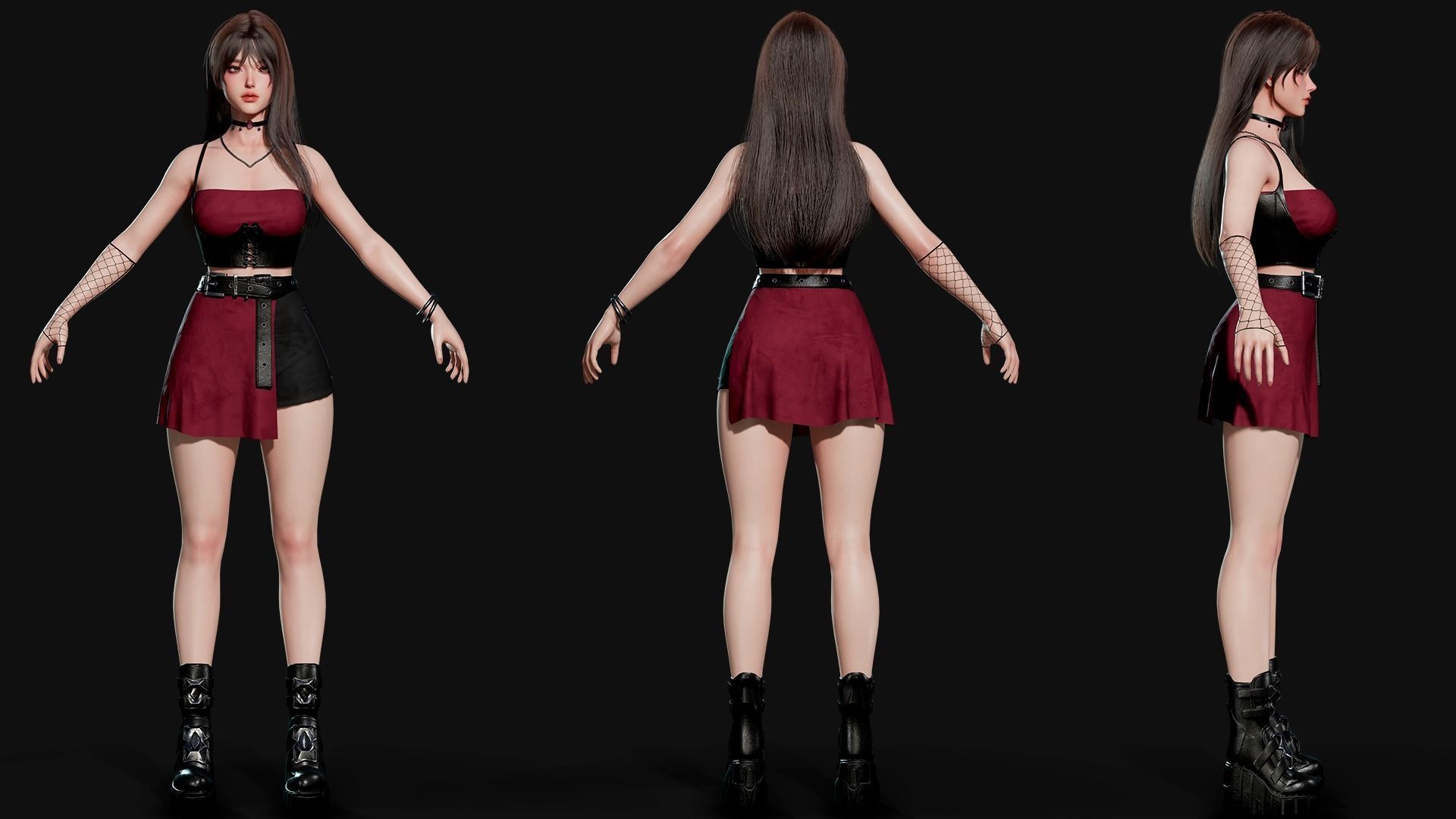 3D model K-POP SERIES Ryu - Game Ready VR / AR / low-poly rigged | CGTrader