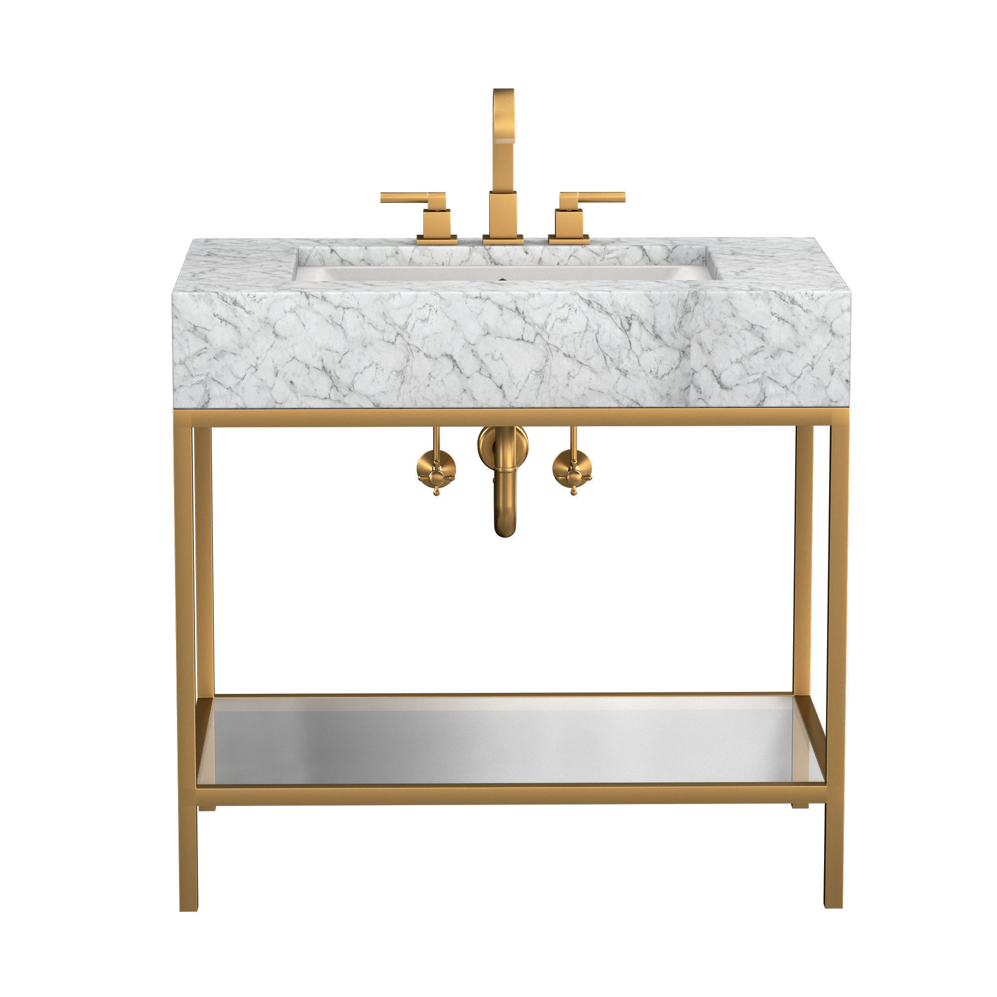 HUDSON METAL SINGLE WASHSTAND 3D model | CGTrader