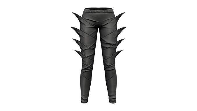 3D model Armour Spikes Pants Leggings VR / AR / low-poly | CGTrader