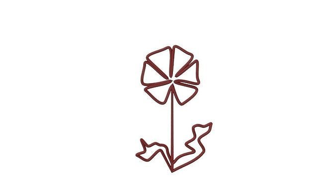 Forged flower free 3D model | CGTrader
