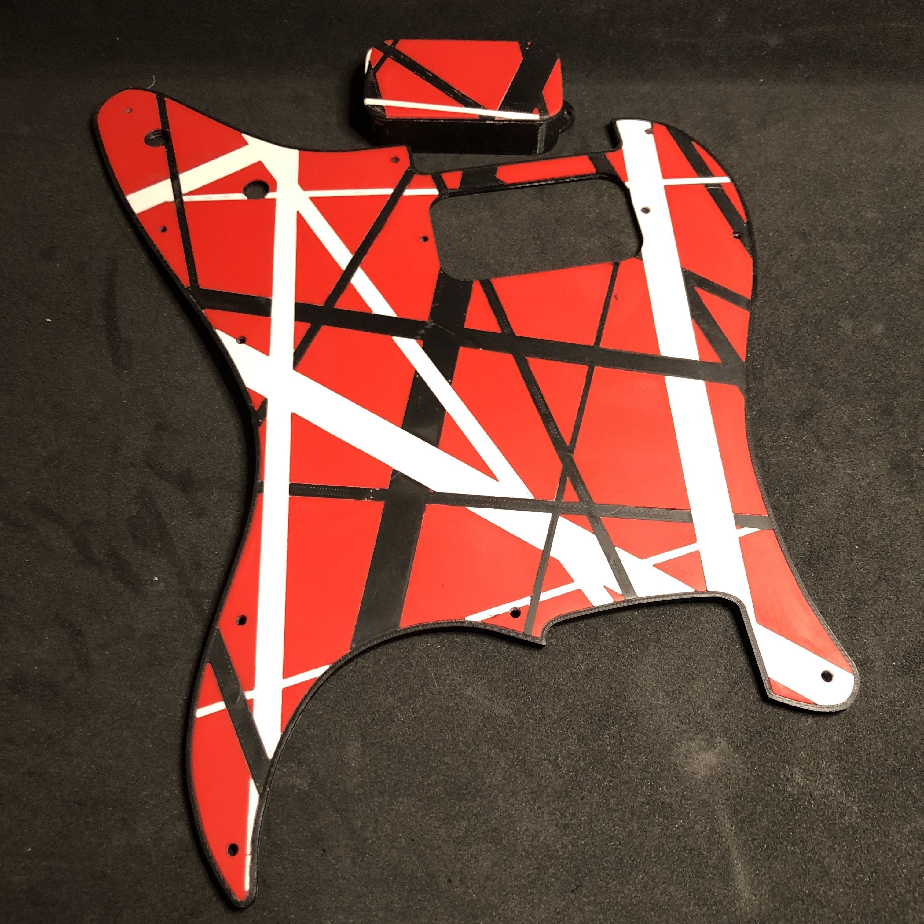 EVH Tribute Scratchplate for Fender Stratocaster 3D model 3D printable ...