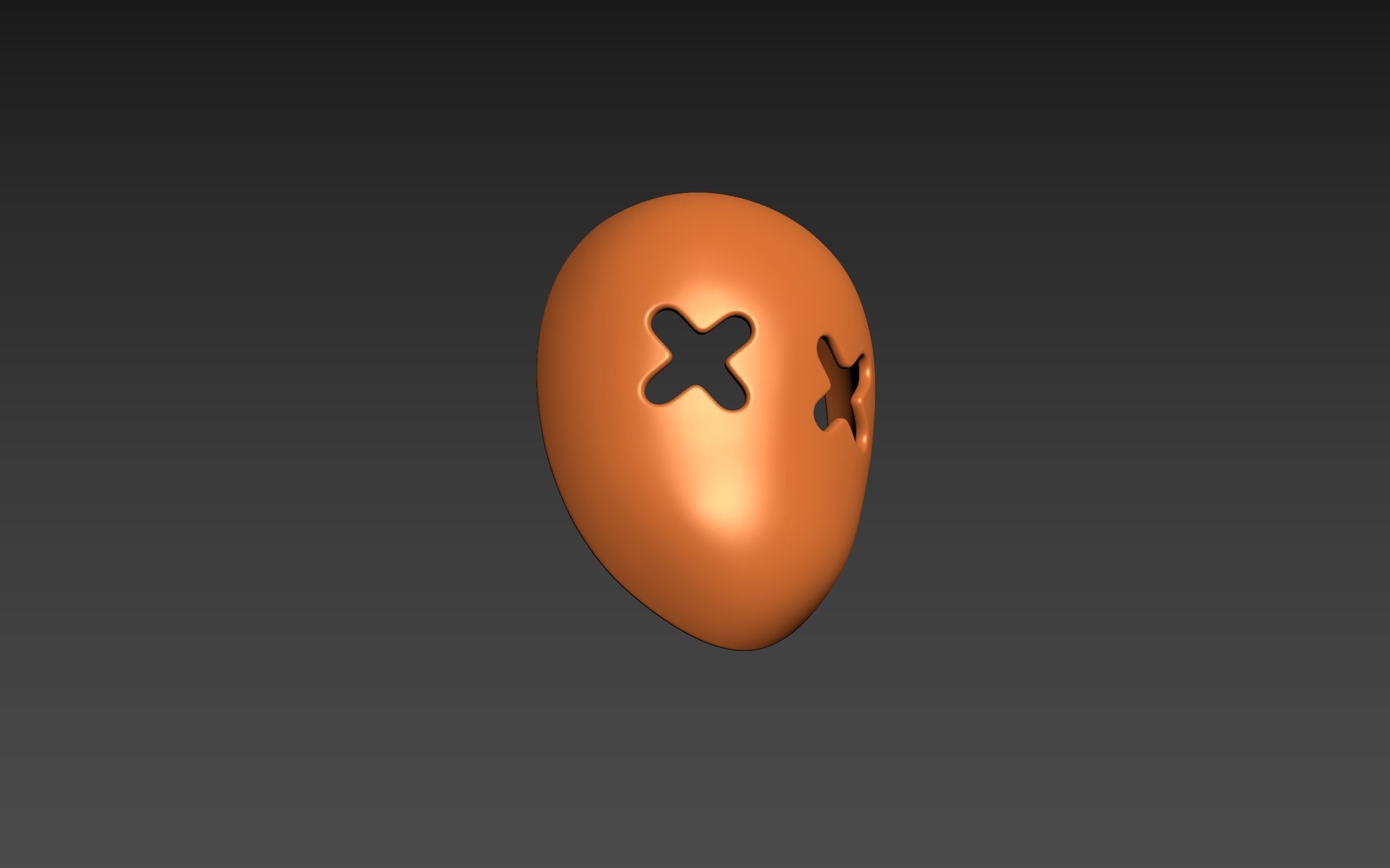 Print002 Golden XX Mask 3D model 3D printable | CGTrader