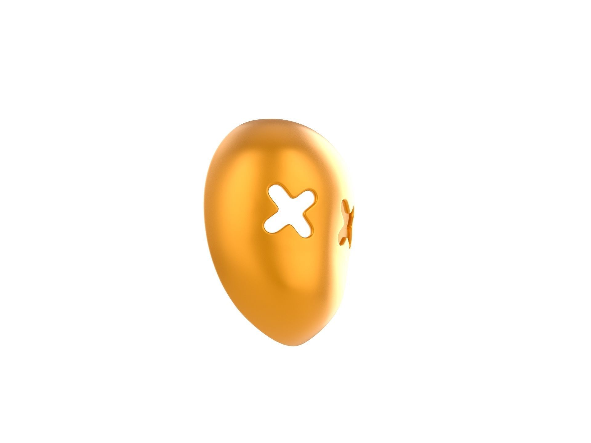 Print002 Golden XX Mask 3D model 3D printable | CGTrader