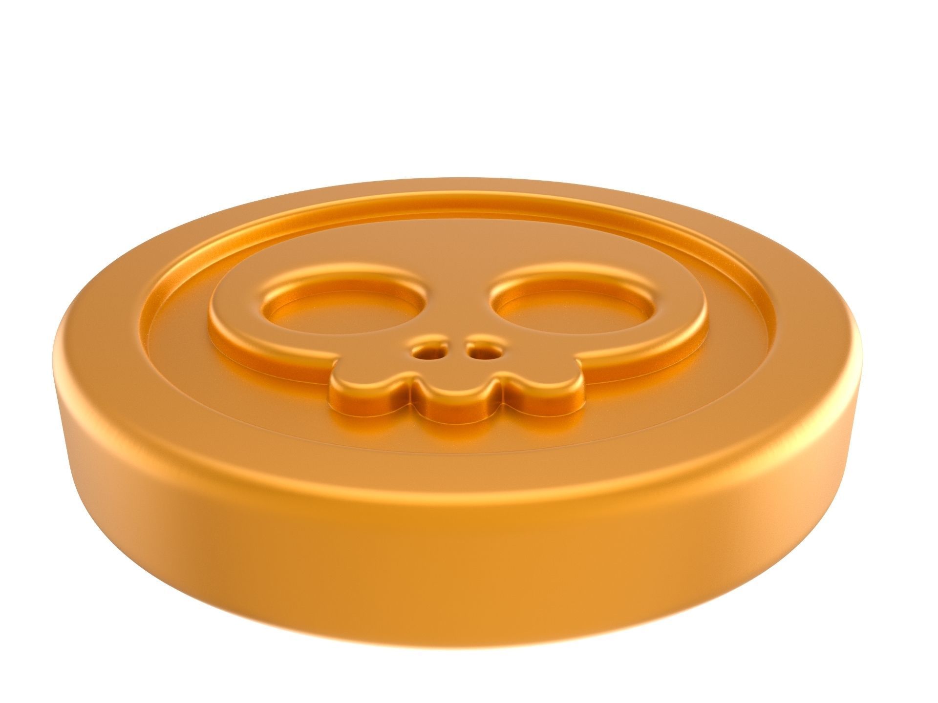 Print003 Coin Skull 3D model 3D printable | CGTrader