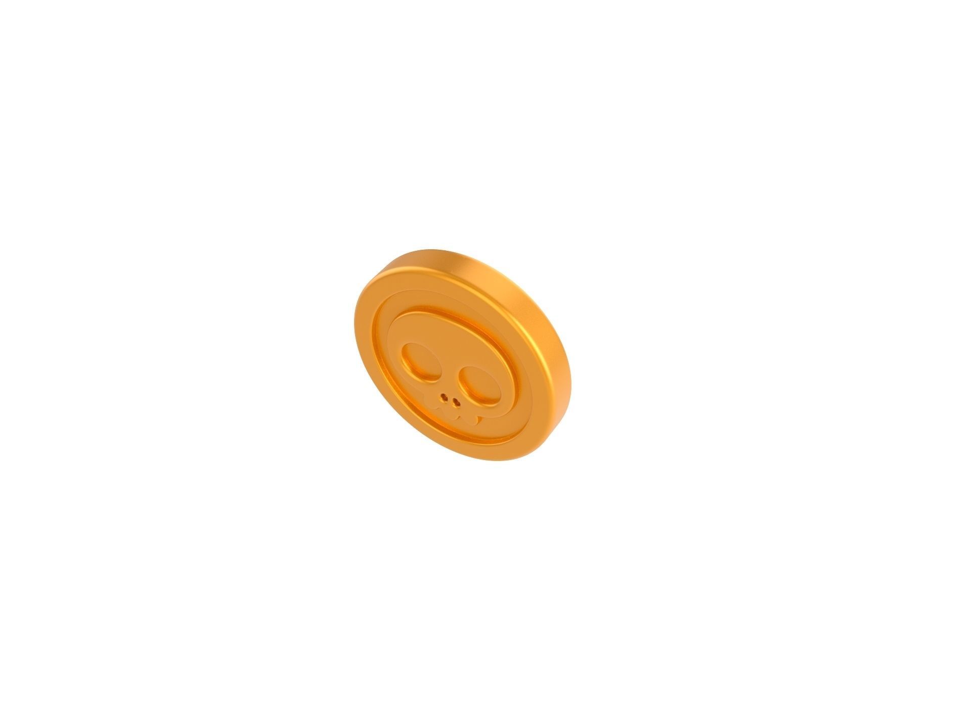 Print003 Coin Skull 3D model 3D printable | CGTrader