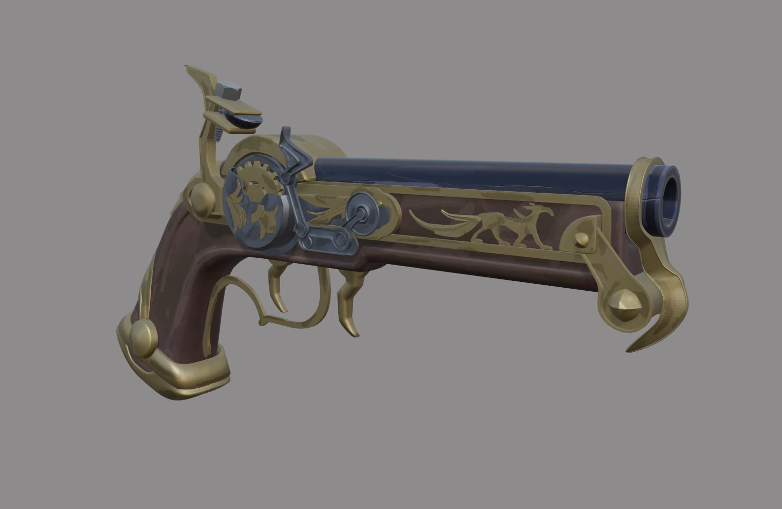 Caitlyn s pistol from arcane free 3D model | CGTrader