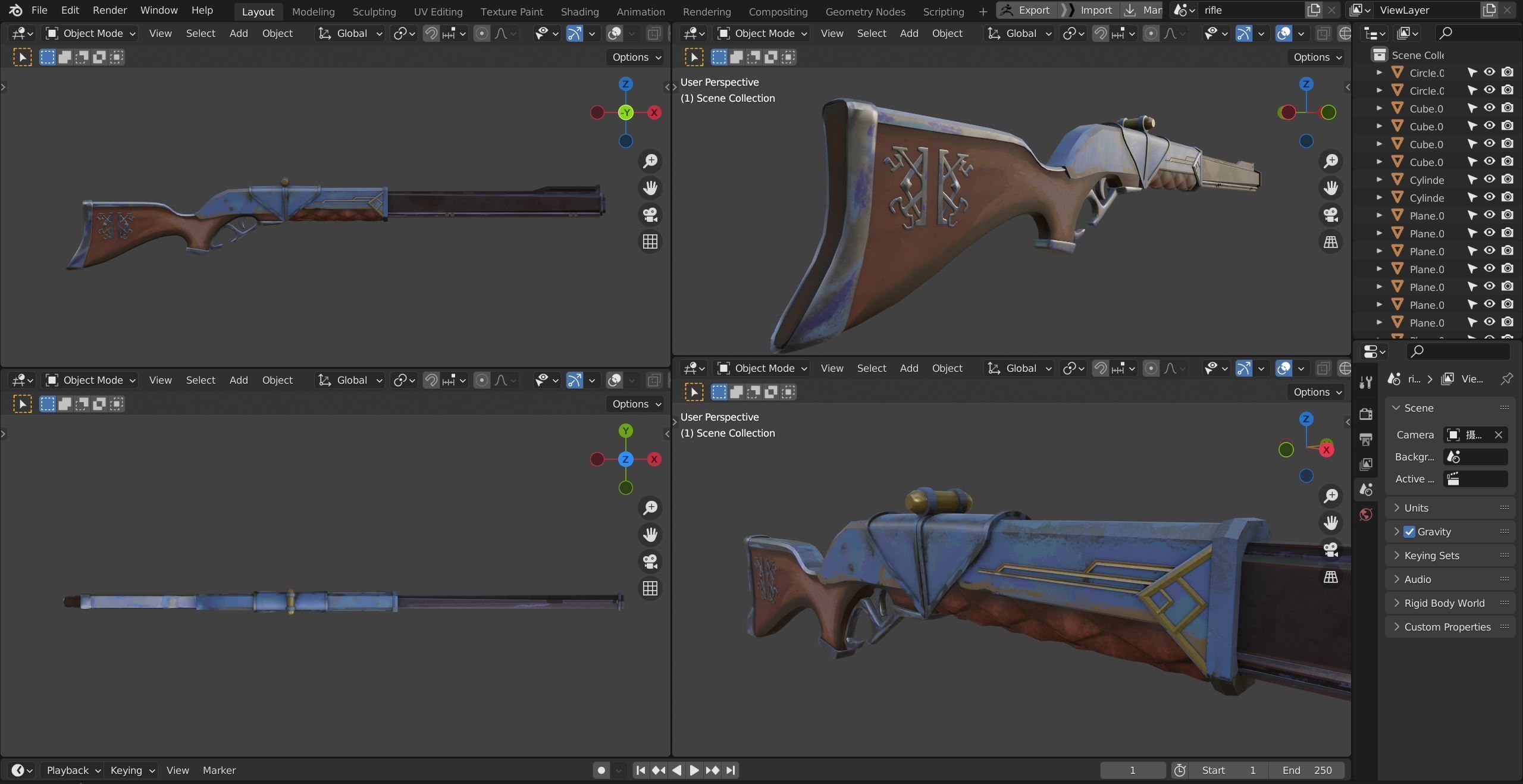 Caitlyn rifle from arcane free 3D model | CGTrader