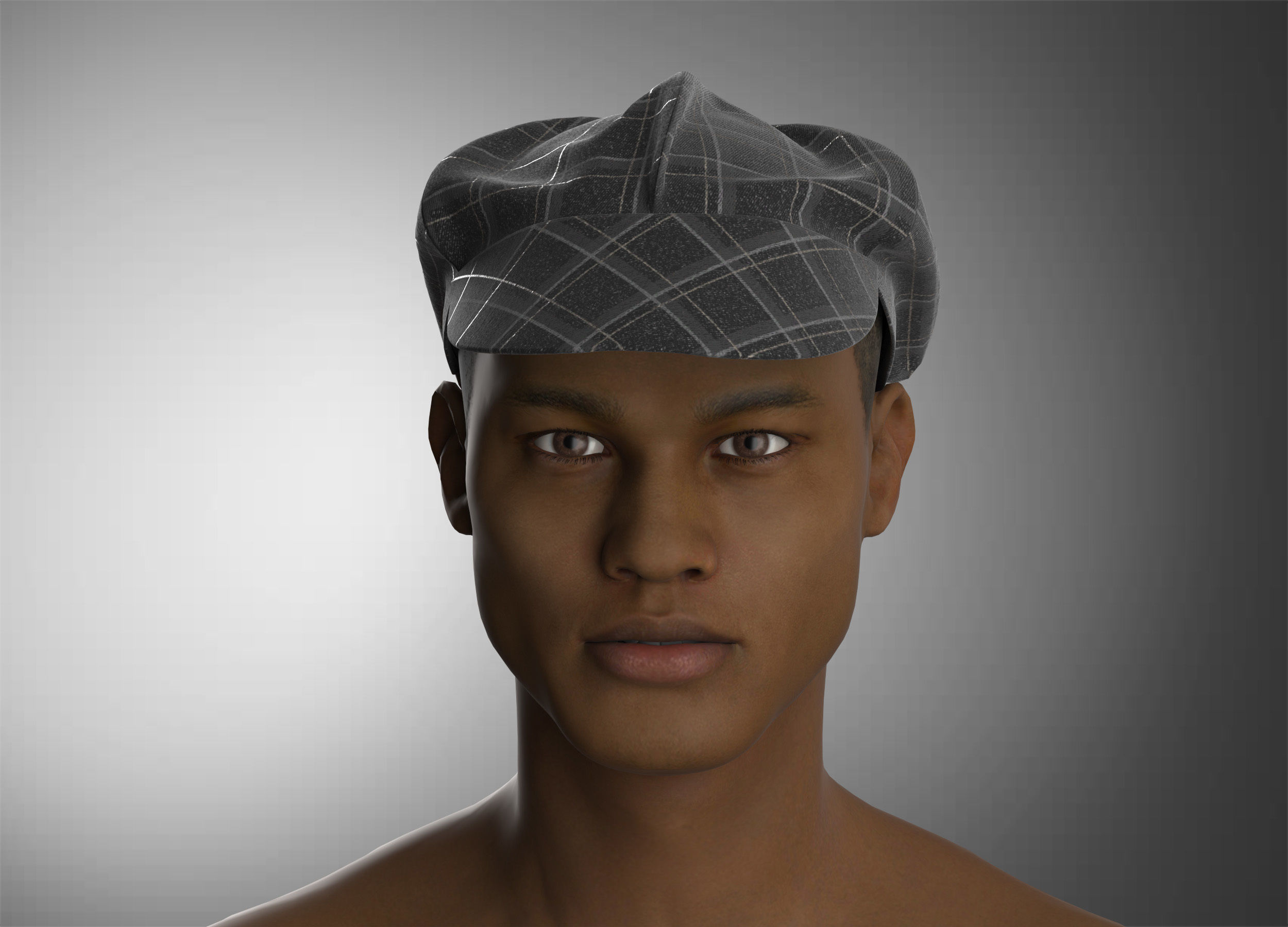 Newsboy hat 3D model | CGTrader