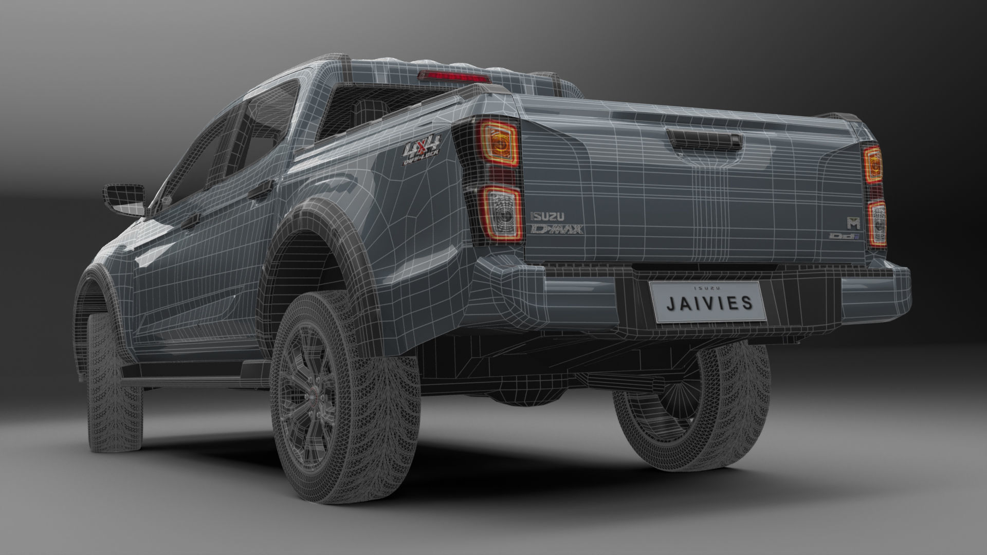 All New ISUZU D MAX 2022 3D model rigged | CGTrader