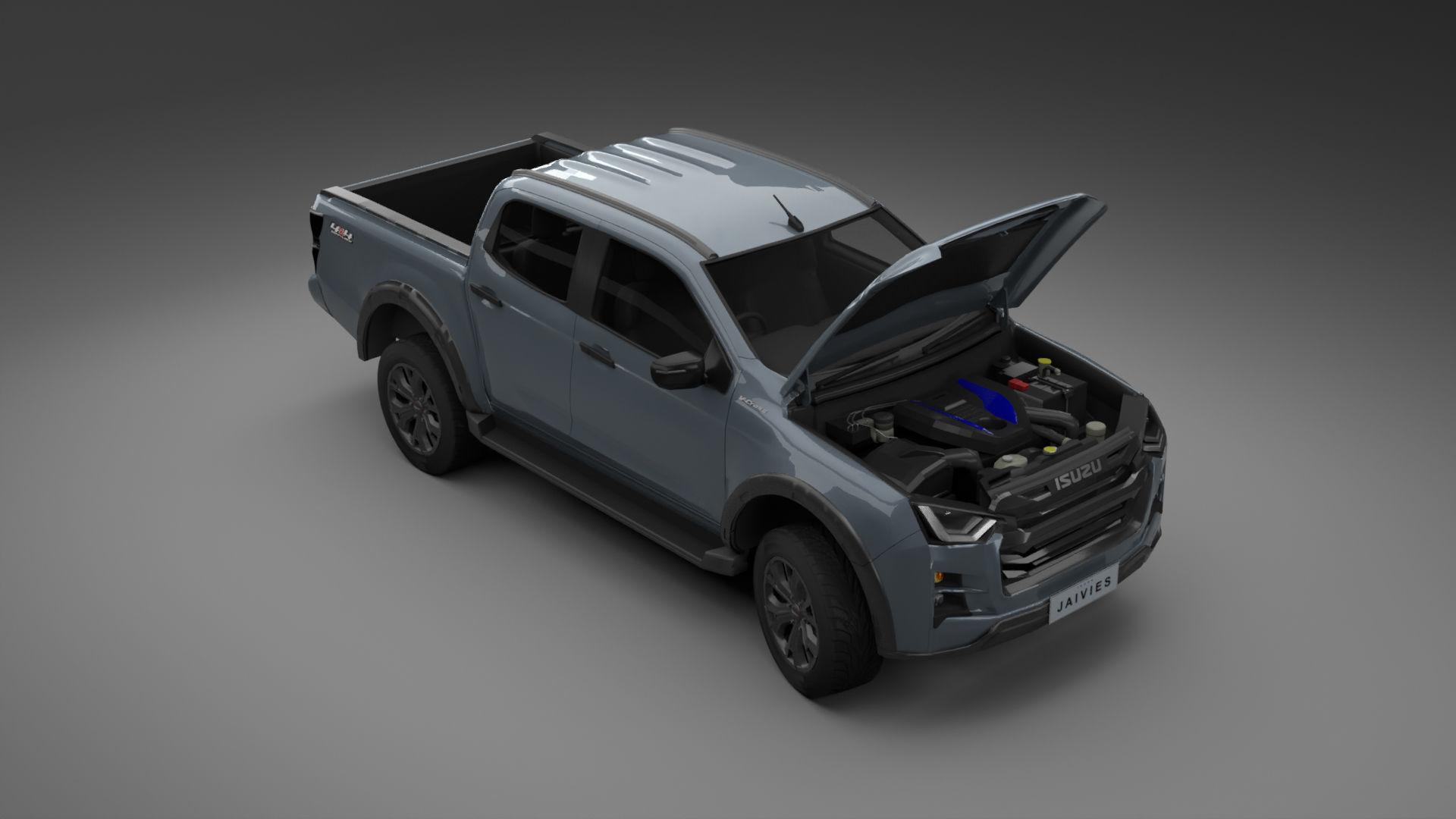 All New ISUZU D MAX 2022 3D model rigged | CGTrader