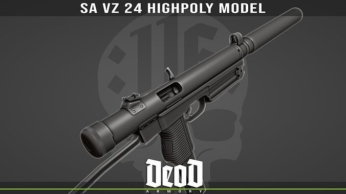 SA VZ 24 SMG Highpoly model 3D model | CGTrader