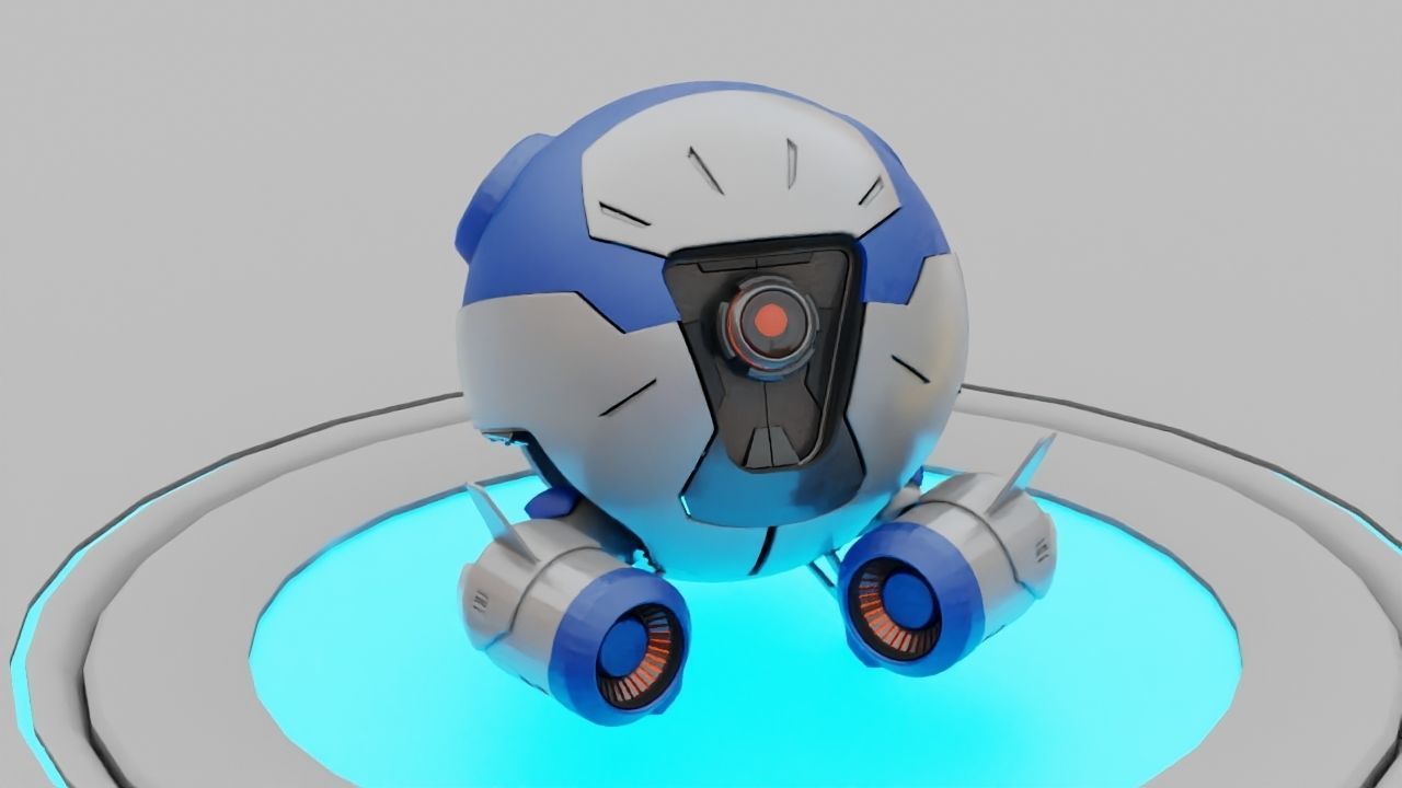 Ball Droid rigged - animated character 3D model animated rigged | CGTrader