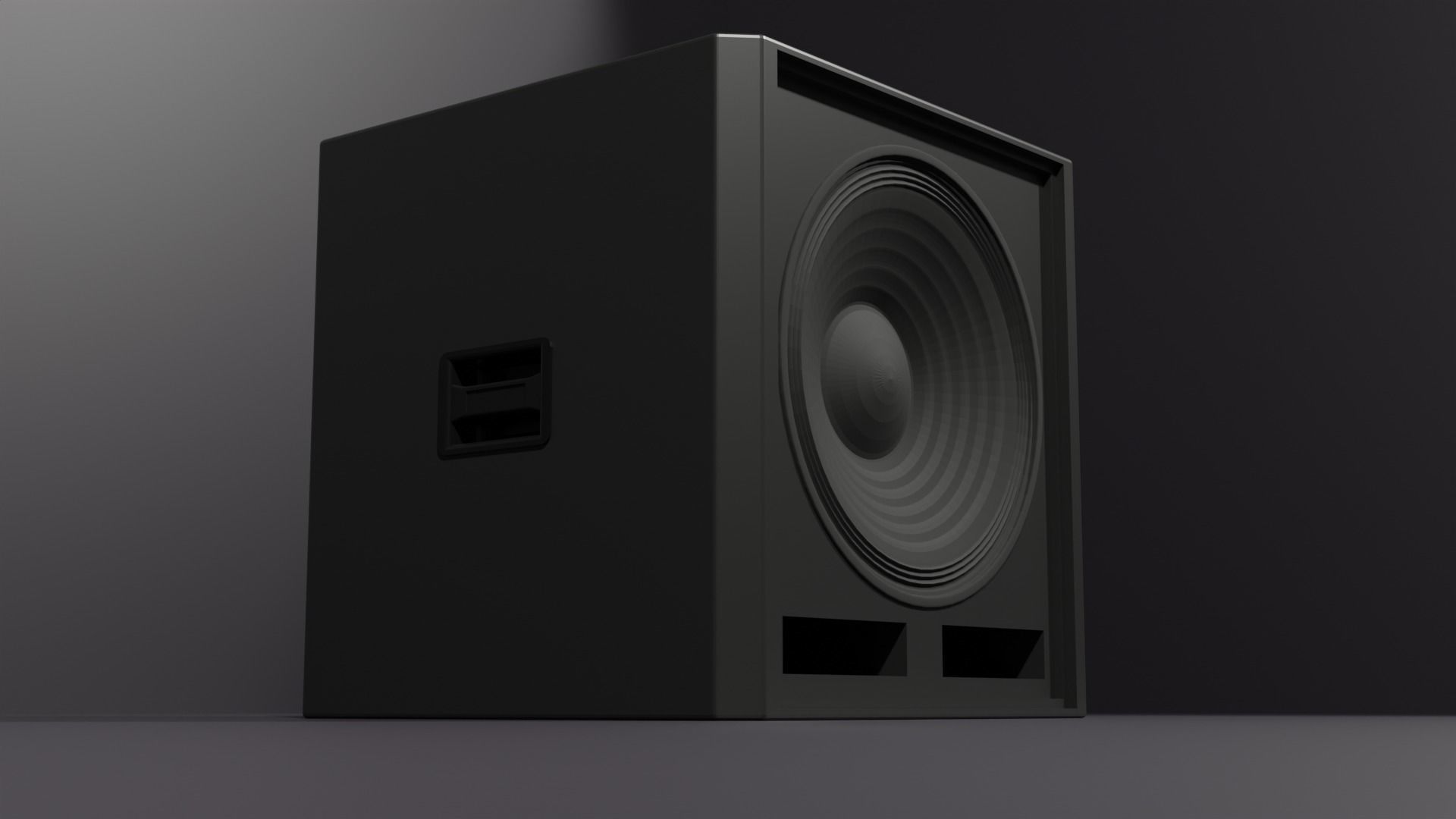 Simple 18inch PA Subwoofer free VR / AR / low-poly 3D model | CGTrader
