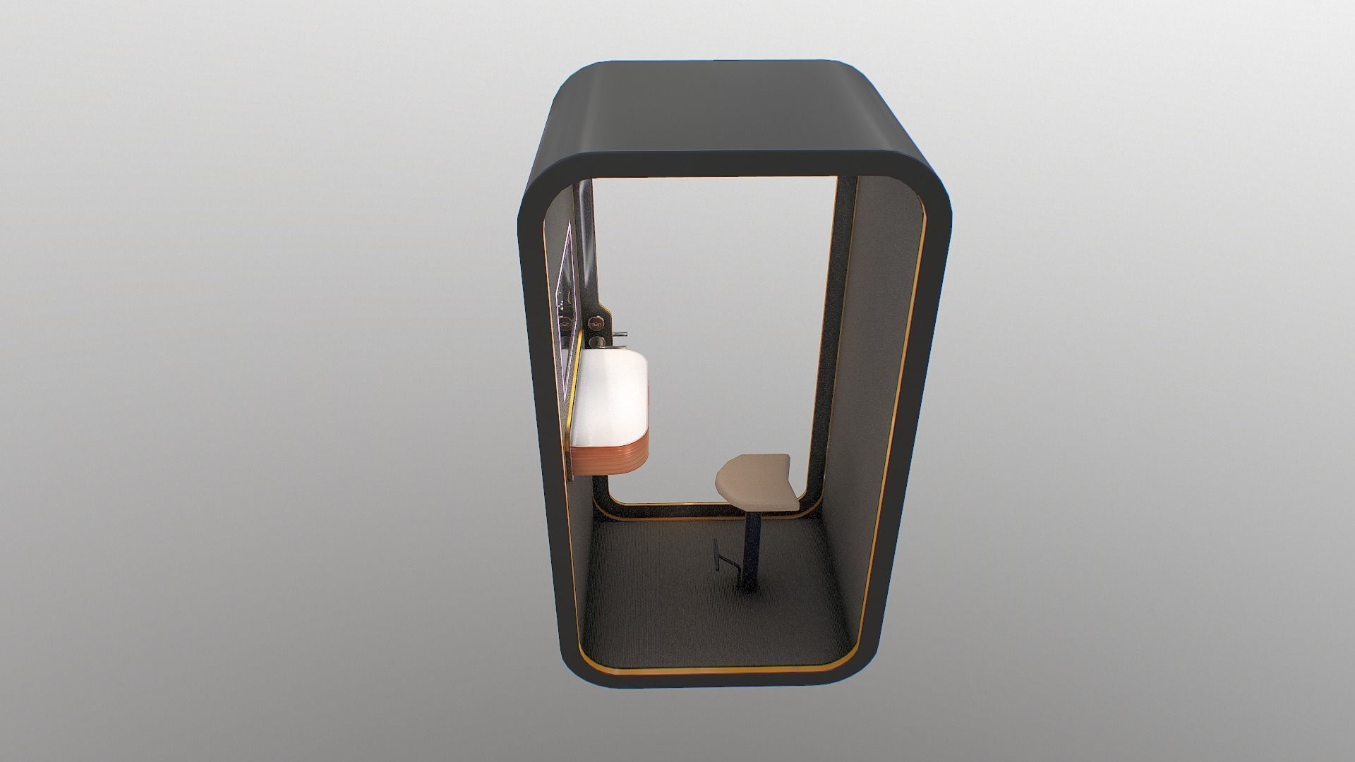 3D model Office Pod 3 VR / AR / low-poly | CGTrader