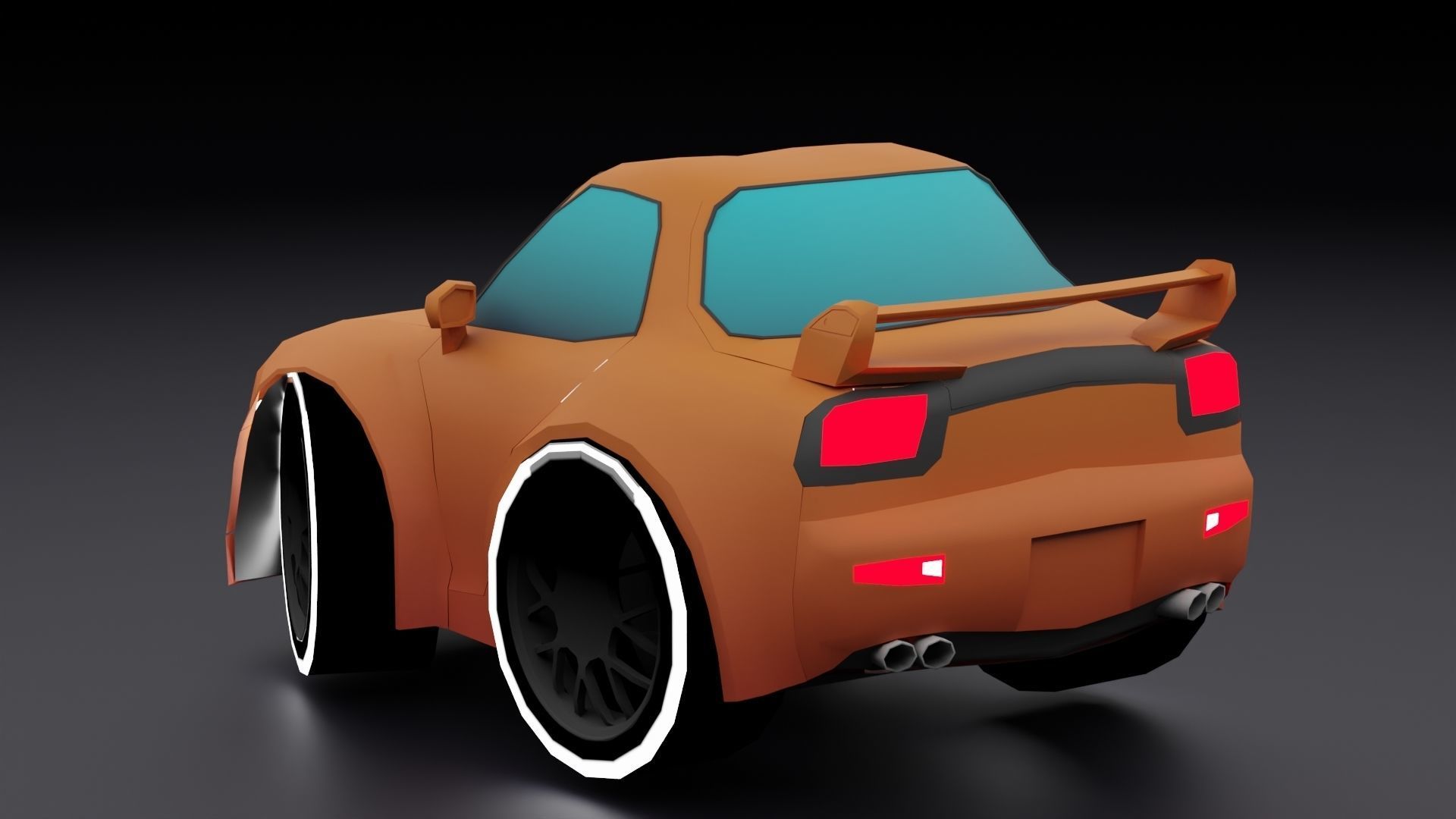 3D model Stylized Car Pack Low-Poly Game Ready PBR VR / AR / low-poly ...