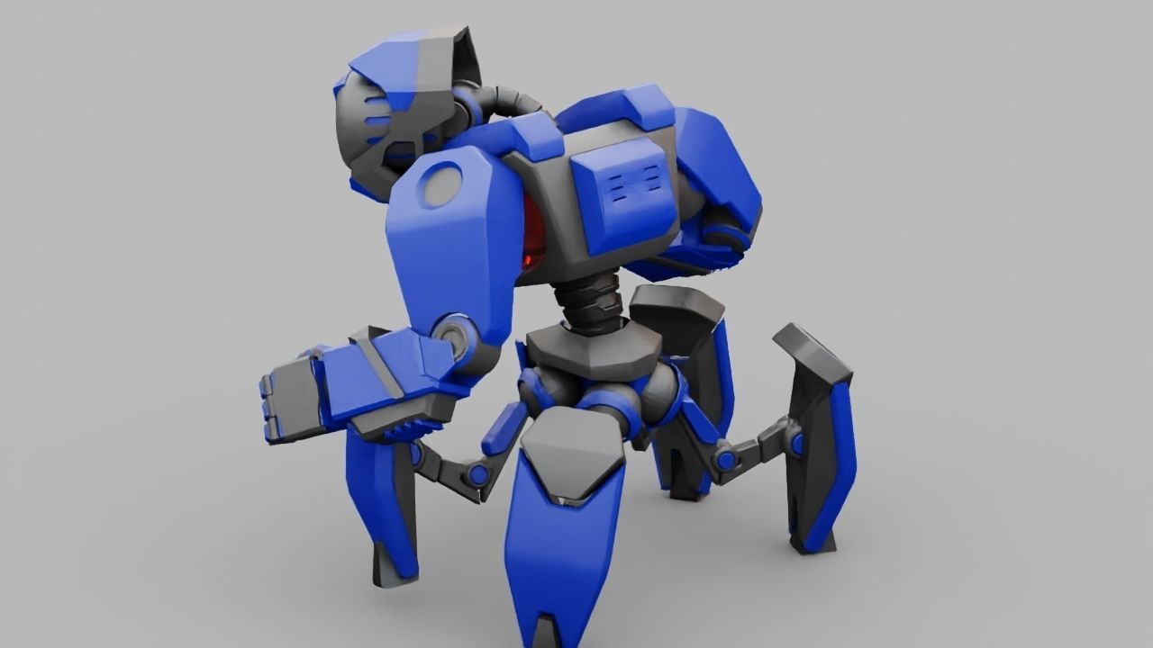 Spider robot rigged - animated character 3D model animated rigged ...
