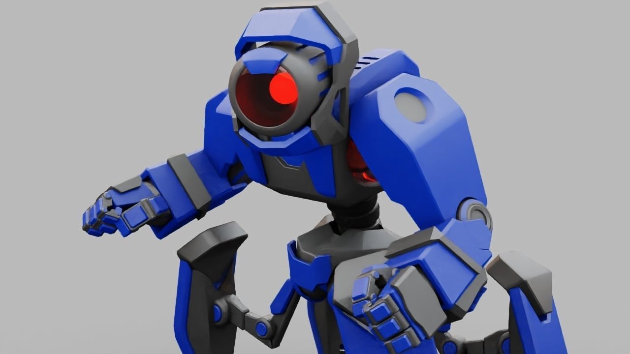 Spider robot rigged - animated character 3D model animated rigged ...
