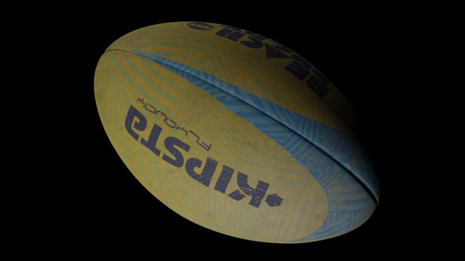 3D model Low-poly beach rugby ball VR / AR / low-poly | CGTrader