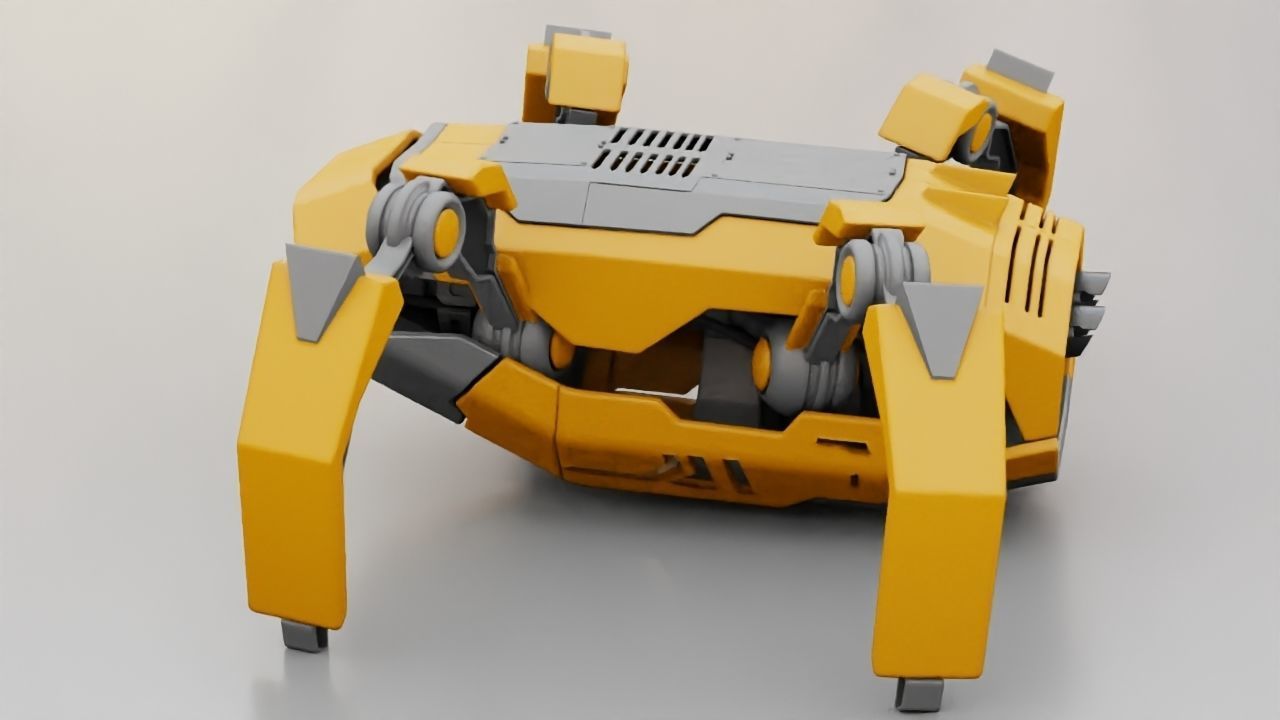Crab Robot rigged - animated character 3D model | CGTrader