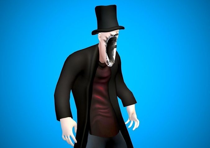 3D model Faceless Man - Fantasy Character - Lowpoly Rigged Animated VR ...