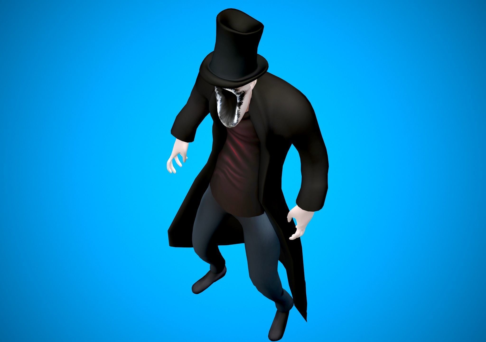 3D model Faceless Man - Fantasy Character - Lowpoly Rigged Animated VR ...
