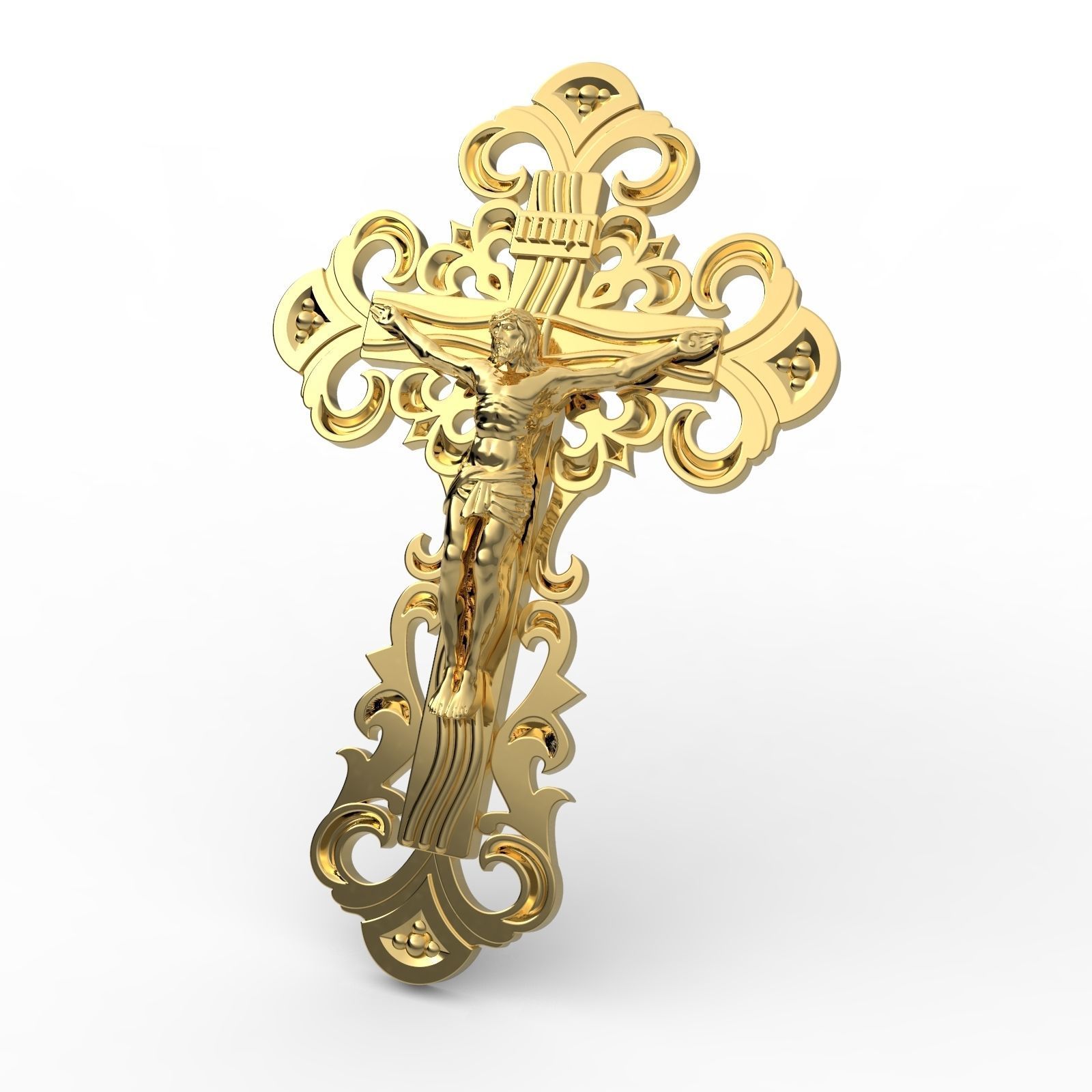 Christian Cross 3D model 3D printable | CGTrader