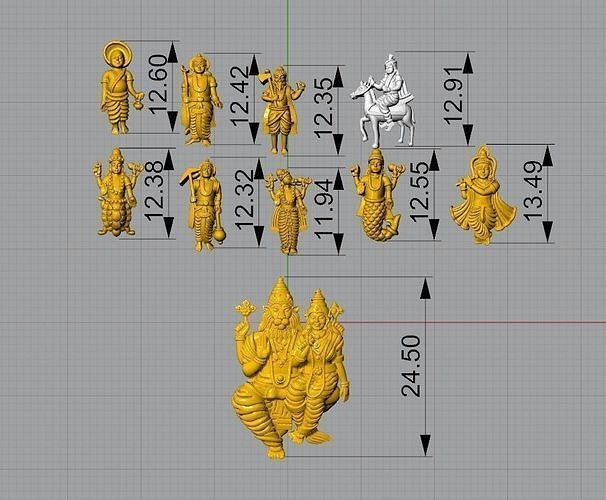 Dashavatara stl file only 3D model 3D printable | CGTrader