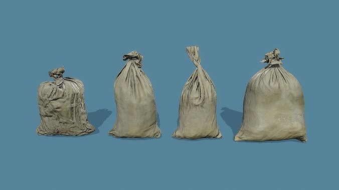 3D model 3D Scan Bags Pack - Props VR / AR / low-poly | CGTrader