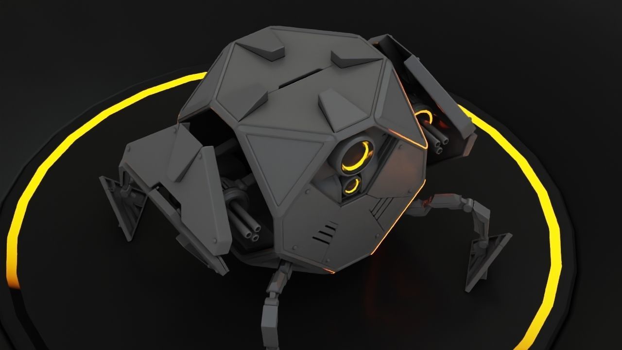 CUBE BOT rigged - animated 3D model animated rigged | CGTrader