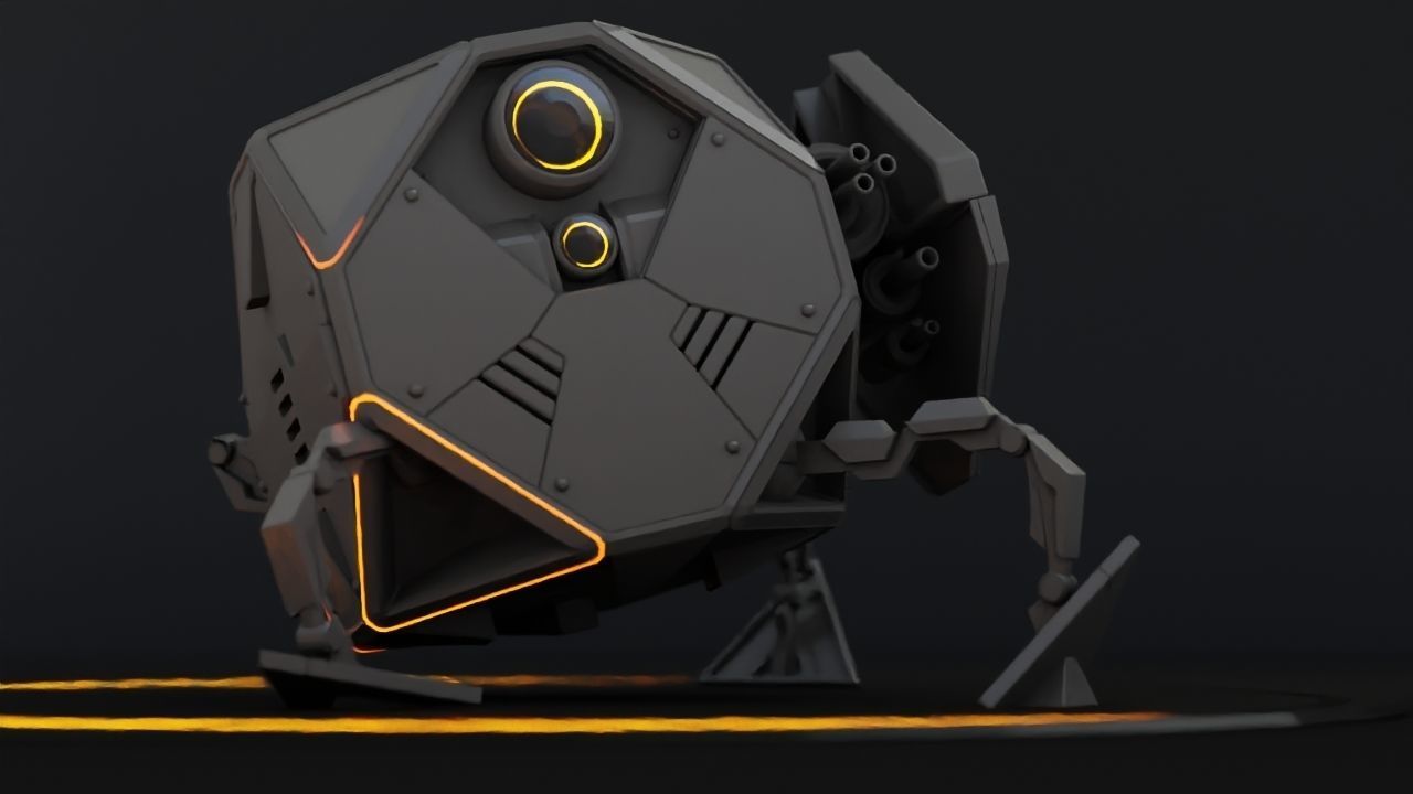CUBE BOT rigged - animated 3D model animated rigged | CGTrader